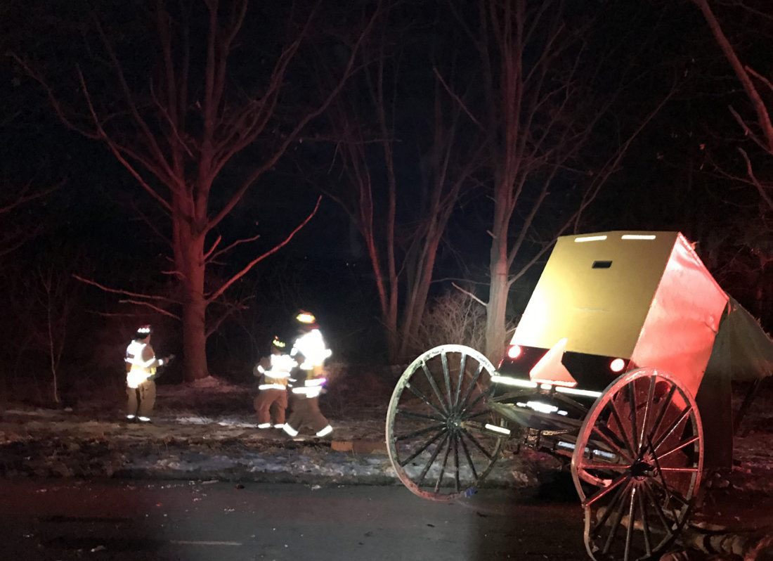 Wrong-way Amish buggy struck on I-86 | News, Sports, Jobs - Observer Today